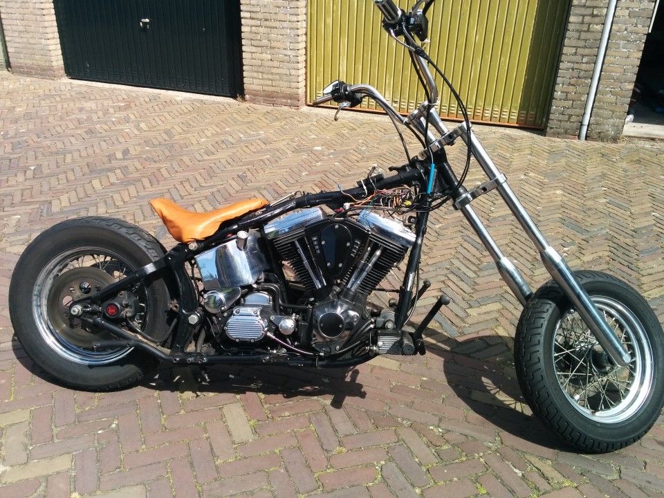 Voortgang Softail chopper - MichielsHarleyMichielsHarley